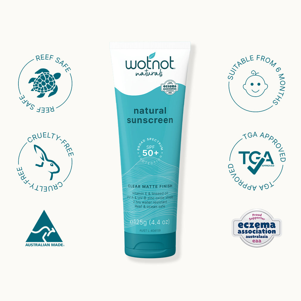 30 Spf Natural Sunscreen | Organic Sunscreen – Wotnot Naturals Australia