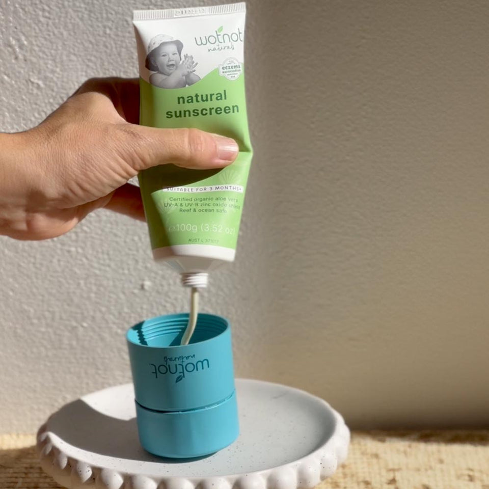 30 SPF Natural Baby Sunscreen + Refillable Roll-on Applicator – Wotnot ...