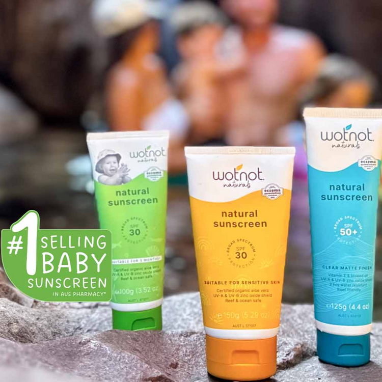 50 SPF Natural Zinc Sunscreen + Refillable roll-on applicator – Wotnot ...
